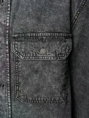DIESEL® Grey Marbled Effect Denim Jacket