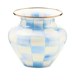 MACKENZIE-CHILDS Check Large Vase - Sky