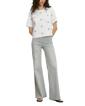 Veronica Beard Embellished Cotton-blend T-shirt