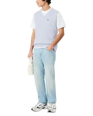Lacoste Cable Knit V-neck Sweater Vest - Phoenix