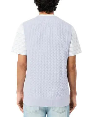 Lacoste Cable Knit V-neck Sweater Vest - Phoenix