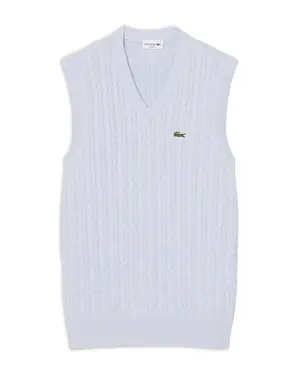 Lacoste Cable Knit V-neck Sweater Vest - Phoenix