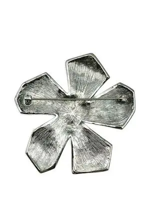 Givenchy 2000s Crystal Flower Brooch