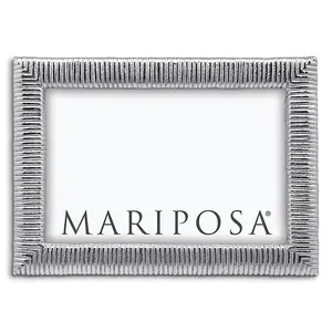 MARIPOSA Woven Look Frame, 4 X 6 - Silver