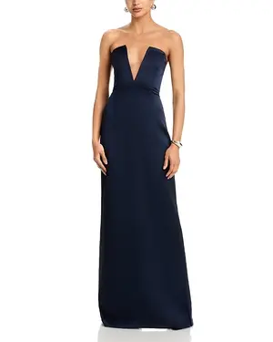 Ramy Brook Raquel V Neck Gown