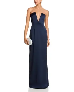 Ramy Brook Raquel V Neck Gown