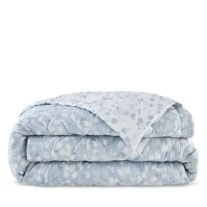 ANNE DE SOLENE Rosee Printed Quilted Coverlet, King - Bleu