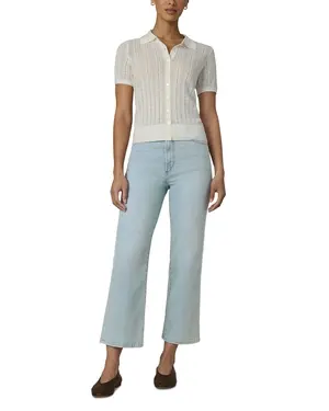 Joe's Jeans The Blake Cropped Wide Leg Jeans