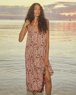 Natalie Martin Heather Floral Maxi Slip Dress