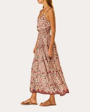 Natalie Martin Bella Floral Smocked Maxi Skirt