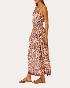 Natalie Martin Bella Floral Smocked Maxi Skirt