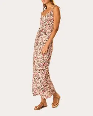 Natalie Martin Dakota Maxi Slip Dress Rayon - Multicolor