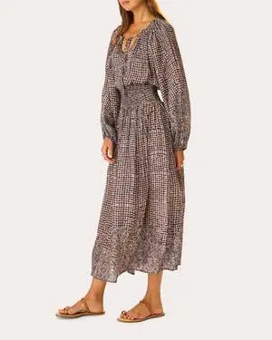 Natalie Martin Ashley Floral Tie-neck Top