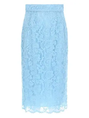 Dolce & Gabbana Lace Pencil Skirt - Azure