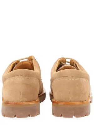 Paraboot Thiers Suede Moc Toe Lace-up Shoes - Beige