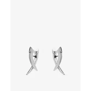 SHAUN LEANE Sabre Cross-over Sterling- Earrings - Silver
