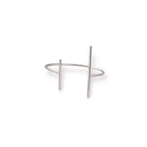 ORIAKU STUDIO Tili Bracelet Handcrafted Minimalist Cuff - Silver