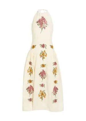Embroidered Midi