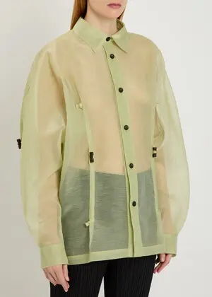 Issey Miyake Drawstring Organza Shirt