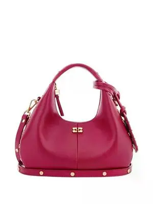 GANNI Stud-embellished Tote Bag - Red