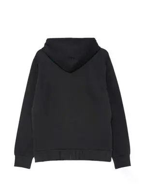 BOSS Logo Print Drawstring Hoodie - Blue