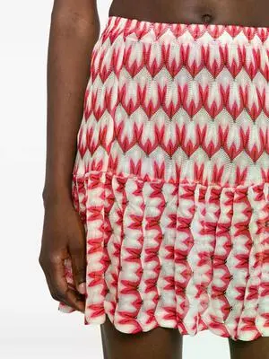 Missoni Zigzag-knit Ruffled Mini Skirt