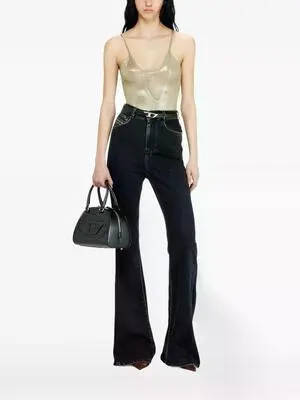 DIESEL® T-imyny Bodysuit With -tone Scoop Neck - Gold