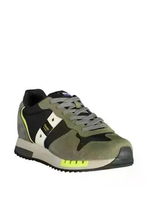 BLAUER. Suede Panelled Sneakers