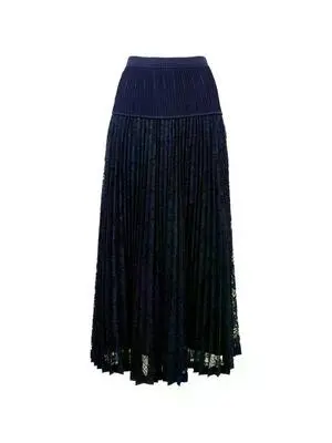 Simkhai Verona Lace-pleated Skirt