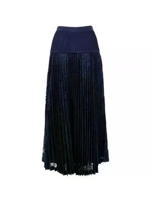 Simkhai Verona Lace-pleated Skirt