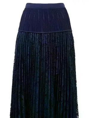 Simkhai Verona Lace-pleated Skirt