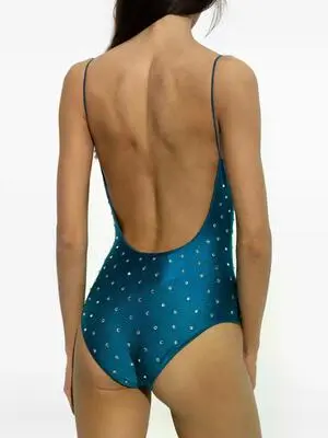 Oseree Embellished One-piece Swimsuit - Blue