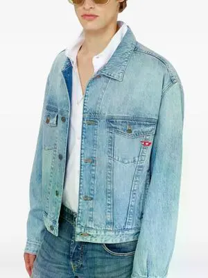 DIESEL® D-ranger Buttoned Denim Jacket - Blue