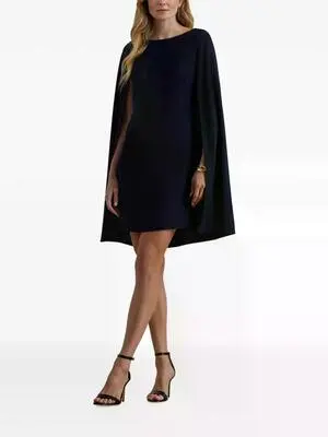 Ralph Lauren Cape Overlay Georgette Mini Dress