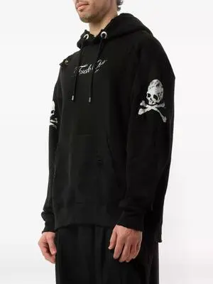 MASTERMIND WORLD Distressed Skull-print Hoodie