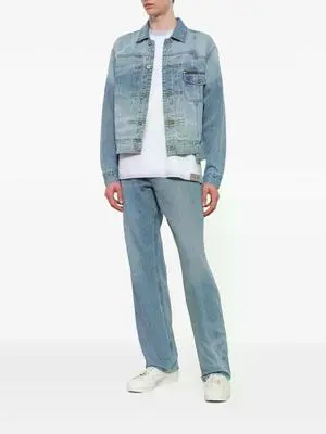 FENG CHEN WANG X Lee Light-wash Panelled Denim Jacket