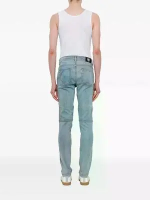Kenzo Ribbed-panel Slim-fit Jeans