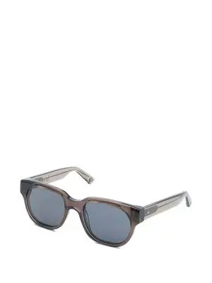 G.O.D EYEWEAR Nine Crystal Rectangle-frame Sunglasses - Brown