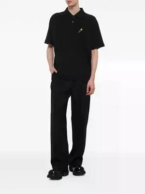 VOWELS Ogo-embroidered Polo Shirt