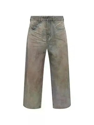 DIESEL® 1997 D-eni-m-fsi2 Distressed Straight-leg Jeans