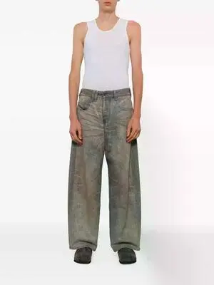 DIESEL® 1997 D-eni-m-fsi2 Distressed Straight-leg Jeans