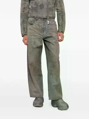 DIESEL® 1997 D-eni-m-fsi2 Distressed Straight-leg Jeans