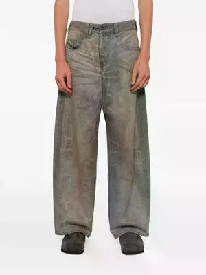 DIESEL® 1997 D-eni-m-fsi2 Distressed Straight-leg Jeans