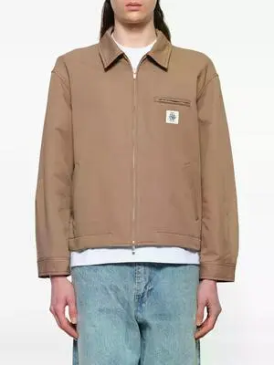 VOWELS Logo-patch Zip-up Jacket