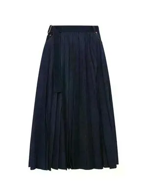 Sacai Pleated Denim Skirt