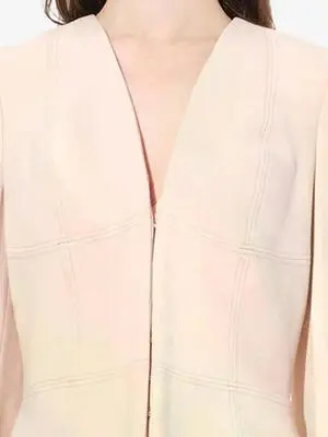 Alexander McQueen Cream Wool Peplum Jacket