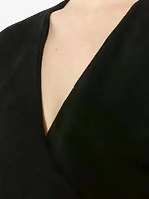 Balmain Leather Wrap-style Dress With Cut-out Detail - Black