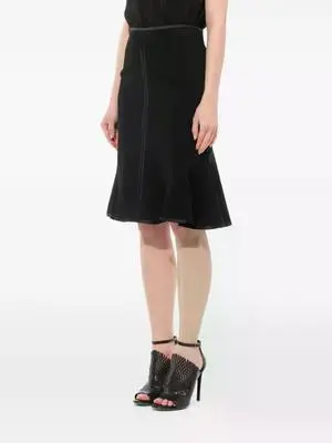 Givenchy Ruffled Satin-trim Skirt