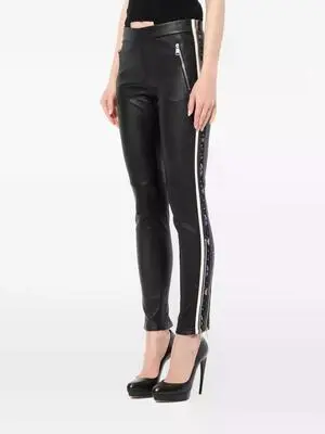 Alexander McQueen Zip-detail Slim Fit Leggings