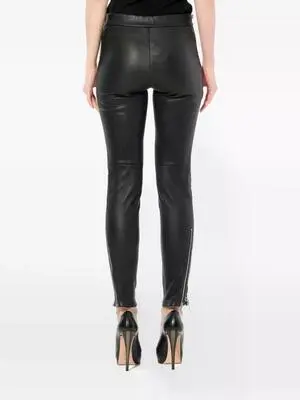 Alexander McQueen Zip-detail Slim Fit Leggings